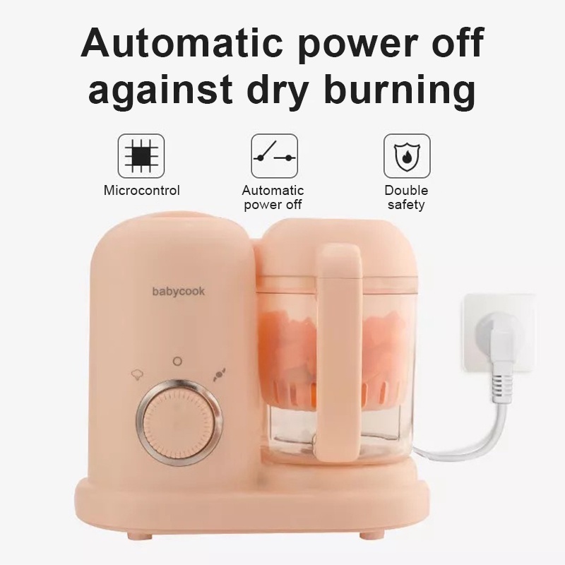 4 in 1 Baby Food Processor Cook 10 Minutes baby blender Heating ...