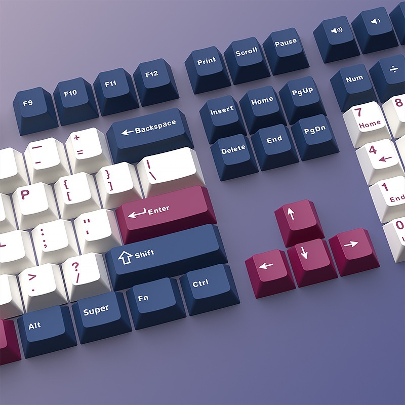 -LW- Blueberries PBT Material CHERRY Profile 125 Keys Mechanical ...