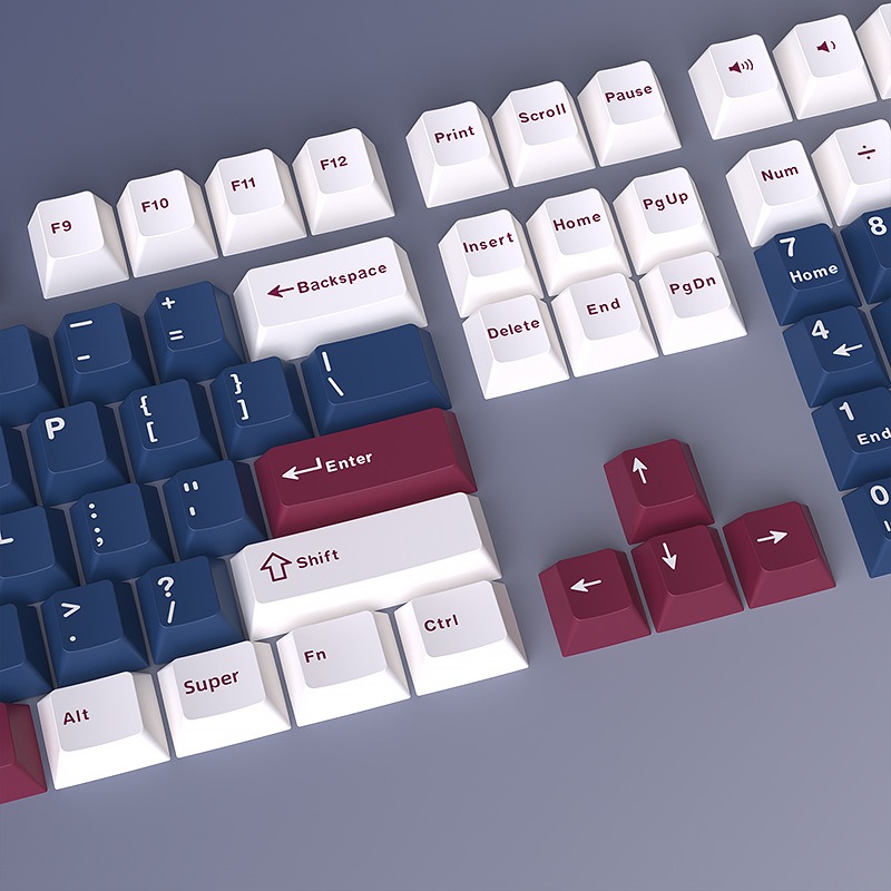 -LW- Blueberries PBT Material CHERRY Profile 125 Keys Mechanical ...