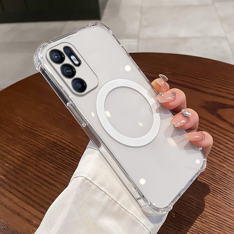 OPPO A16 Case Transparent silicone phone case with four anti drop soft ...