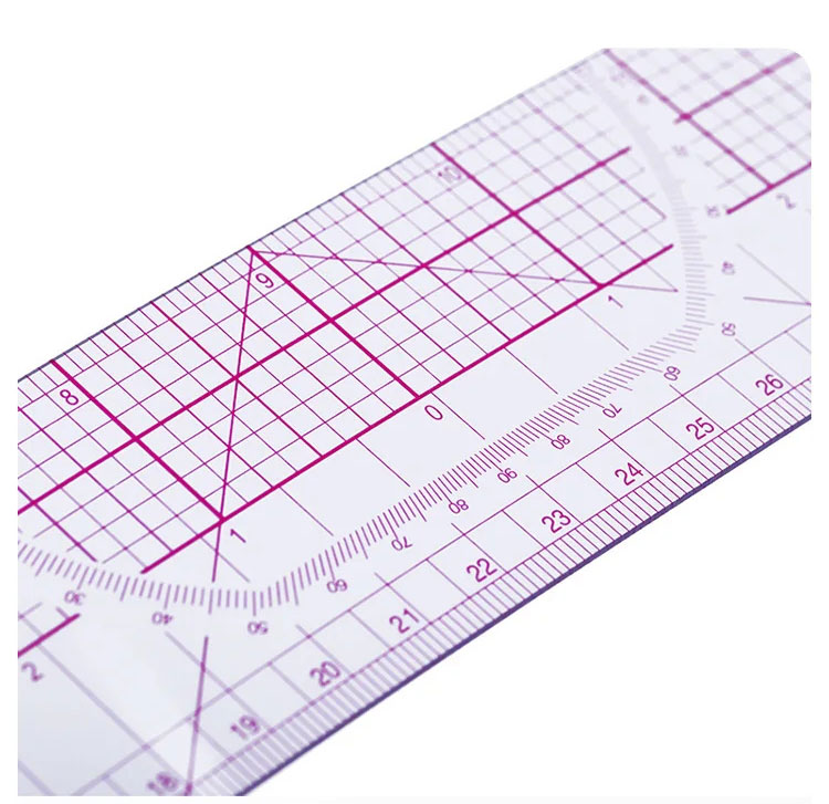 6Pcs French Curve Metric Multi-functional Sewing Grading Ruler Measure ...
