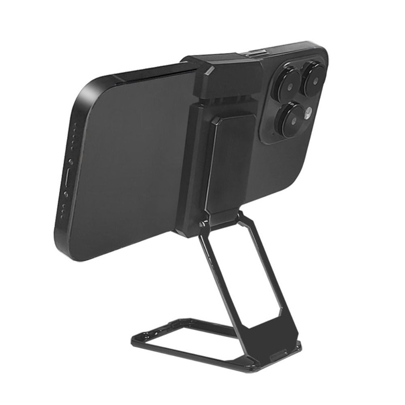 Foldable 360° Rotation Phone Holder Double Ring Back Clip Desktop Stand ...
