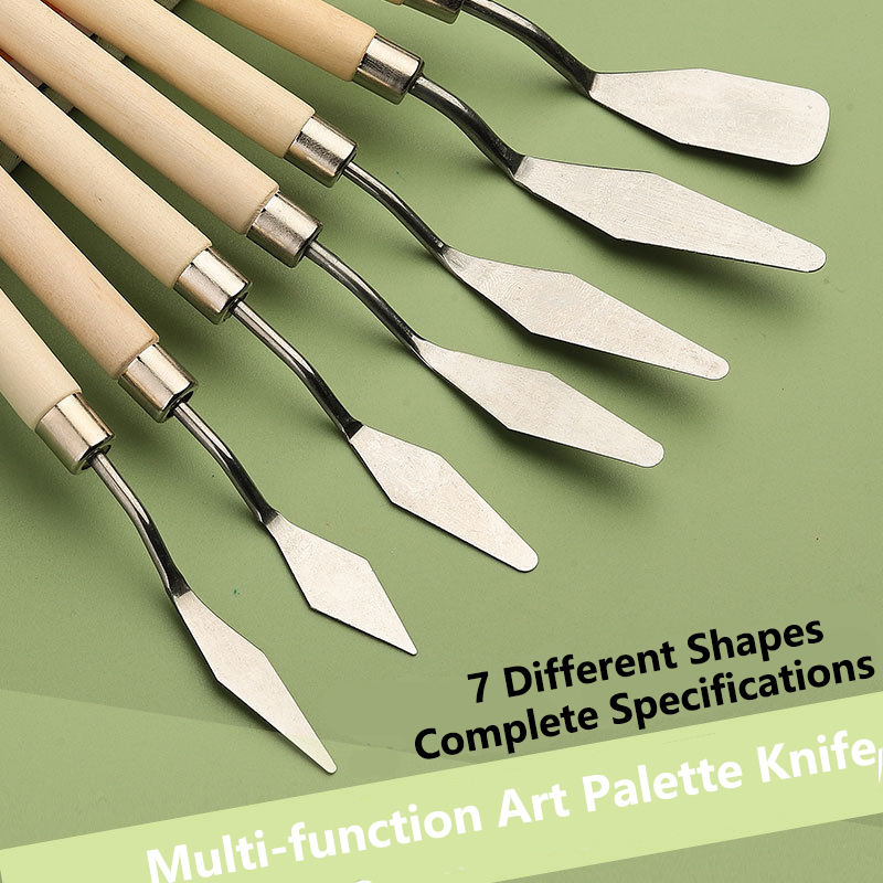 Painting Stainless Steel Palette Knives Spatula Scraper Oil Canvas ...