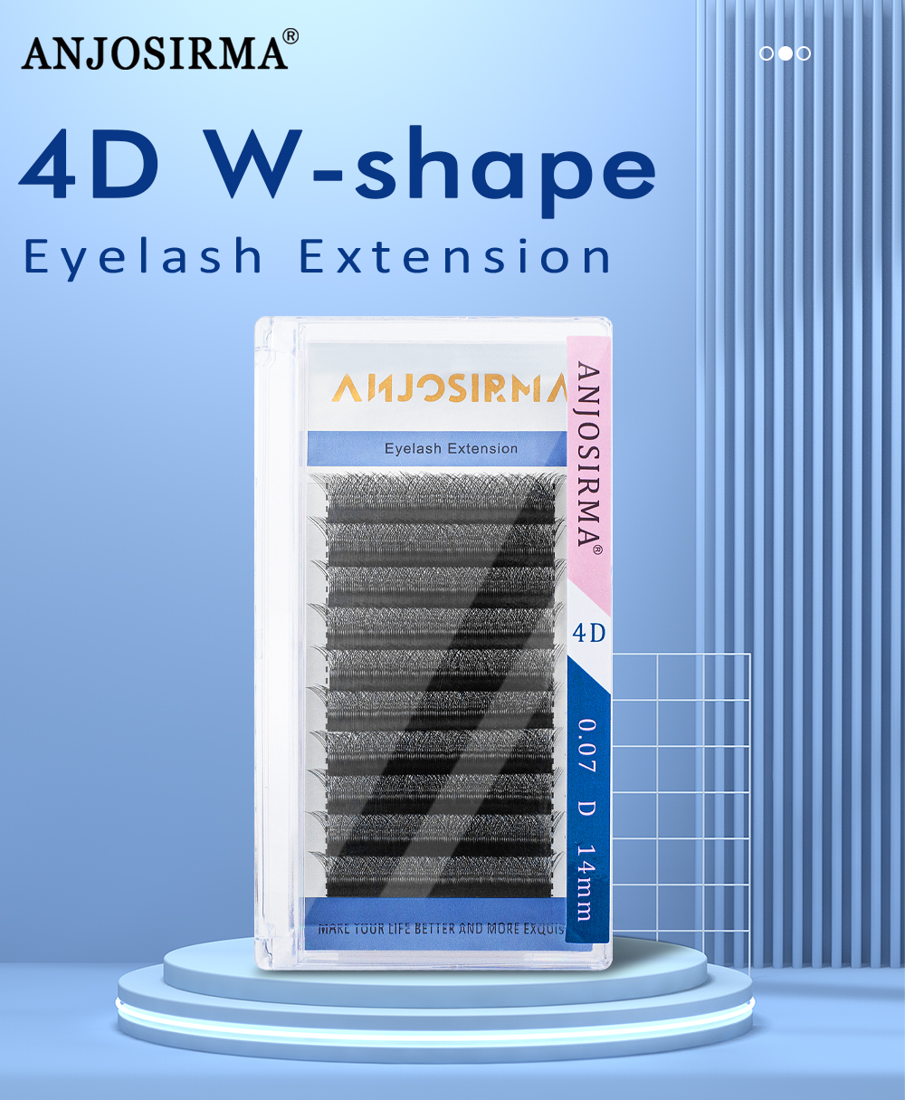 ANJOSIRMA 4D W In Shape Eyelash Extension Premade Volume Fans Style ...