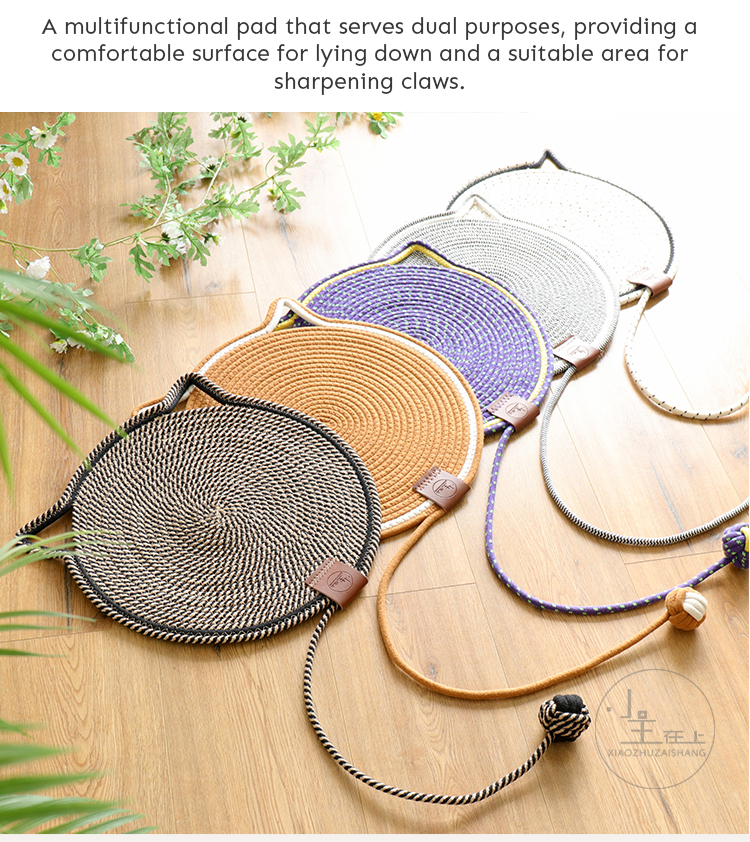 Sisal Scratch Pad For Cat Indoor Cat Scratching Pad Claw Scratching Cat ...