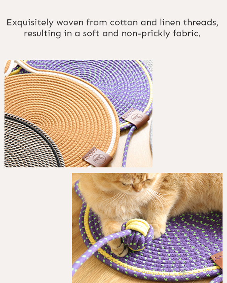Sisal Scratch Pad For Cat Indoor Cat Scratching Pad Claw Scratching Cat ...