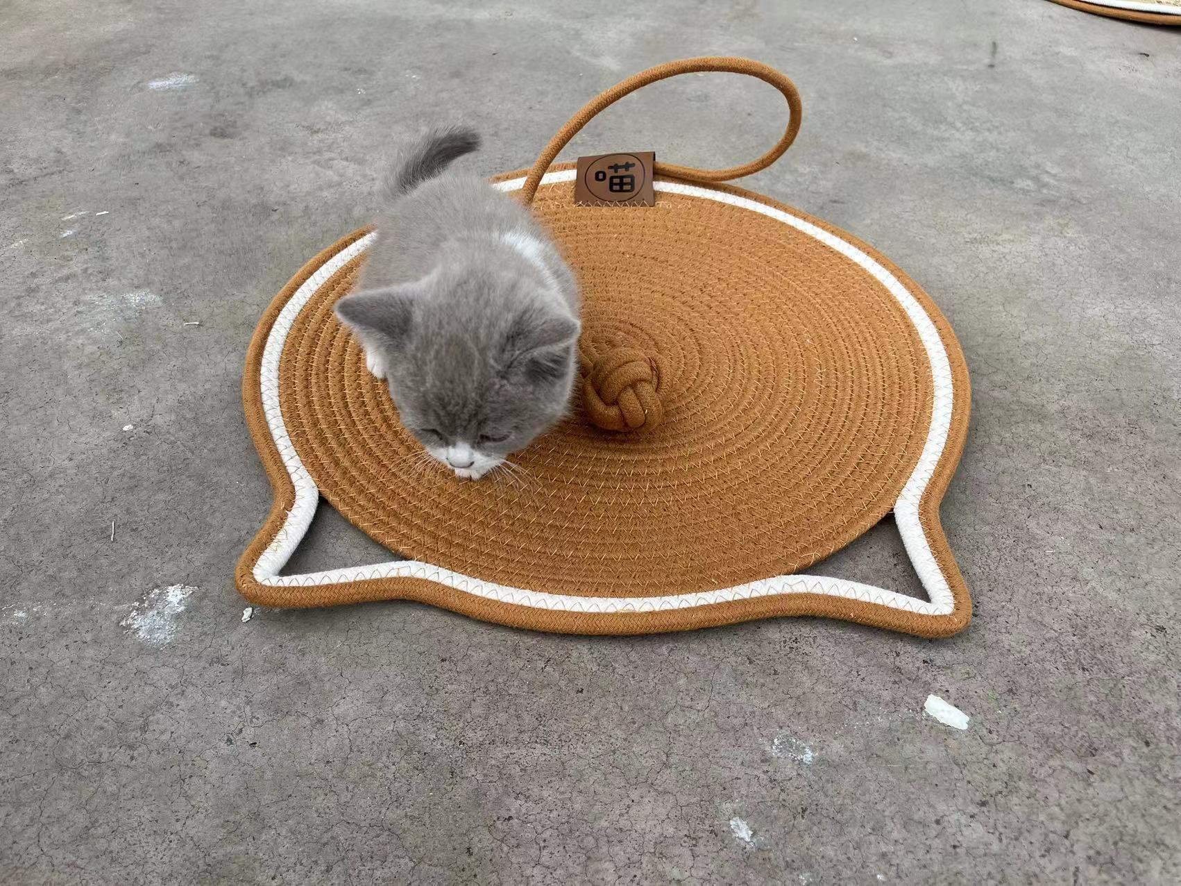 Sisal Scratch Pad For Cat Indoor Cat Scratching Pad Claw Scratching Cat ...