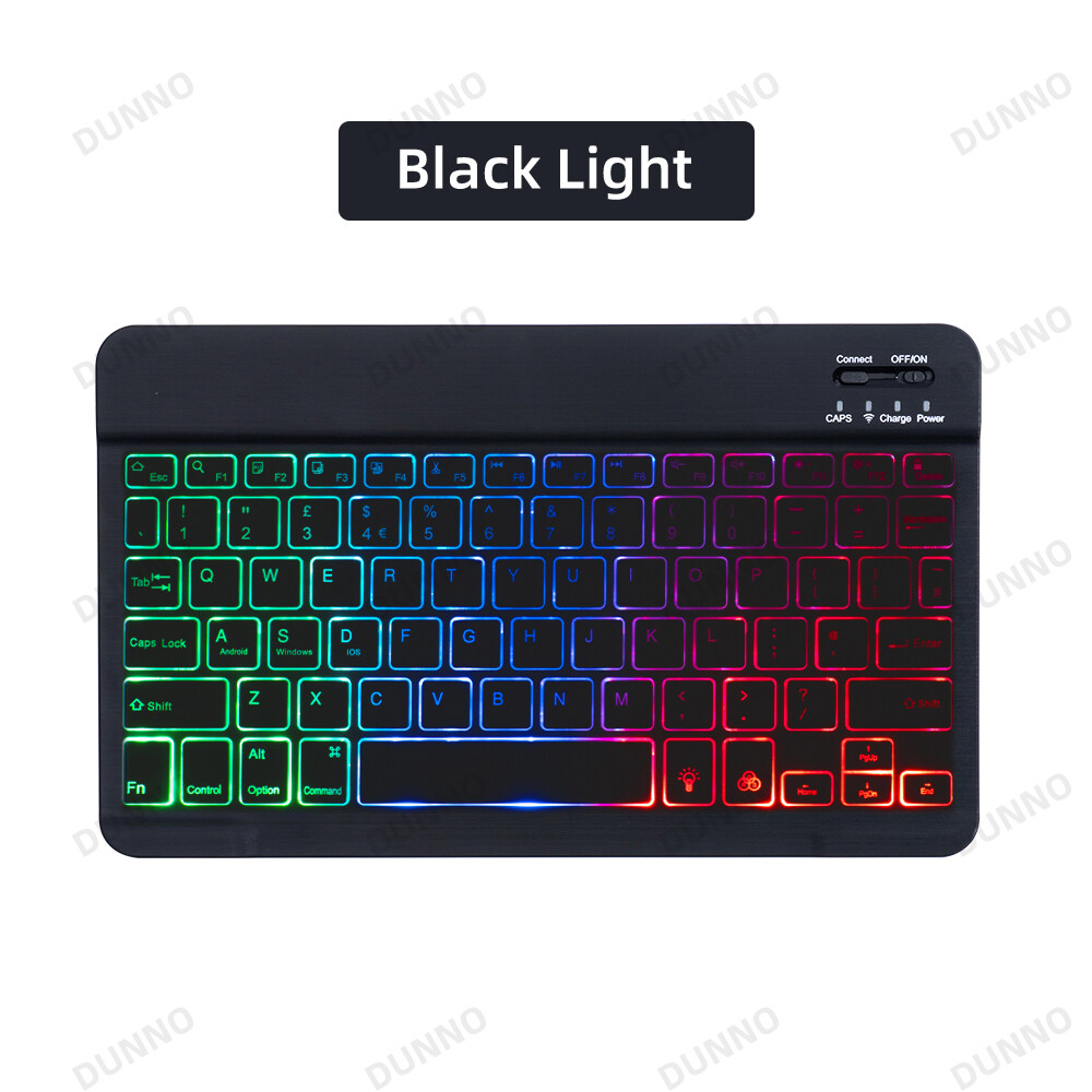 DANYCASE Backlit Keyboard for Tablet iPad Android iOS Laptop Wireless ...
