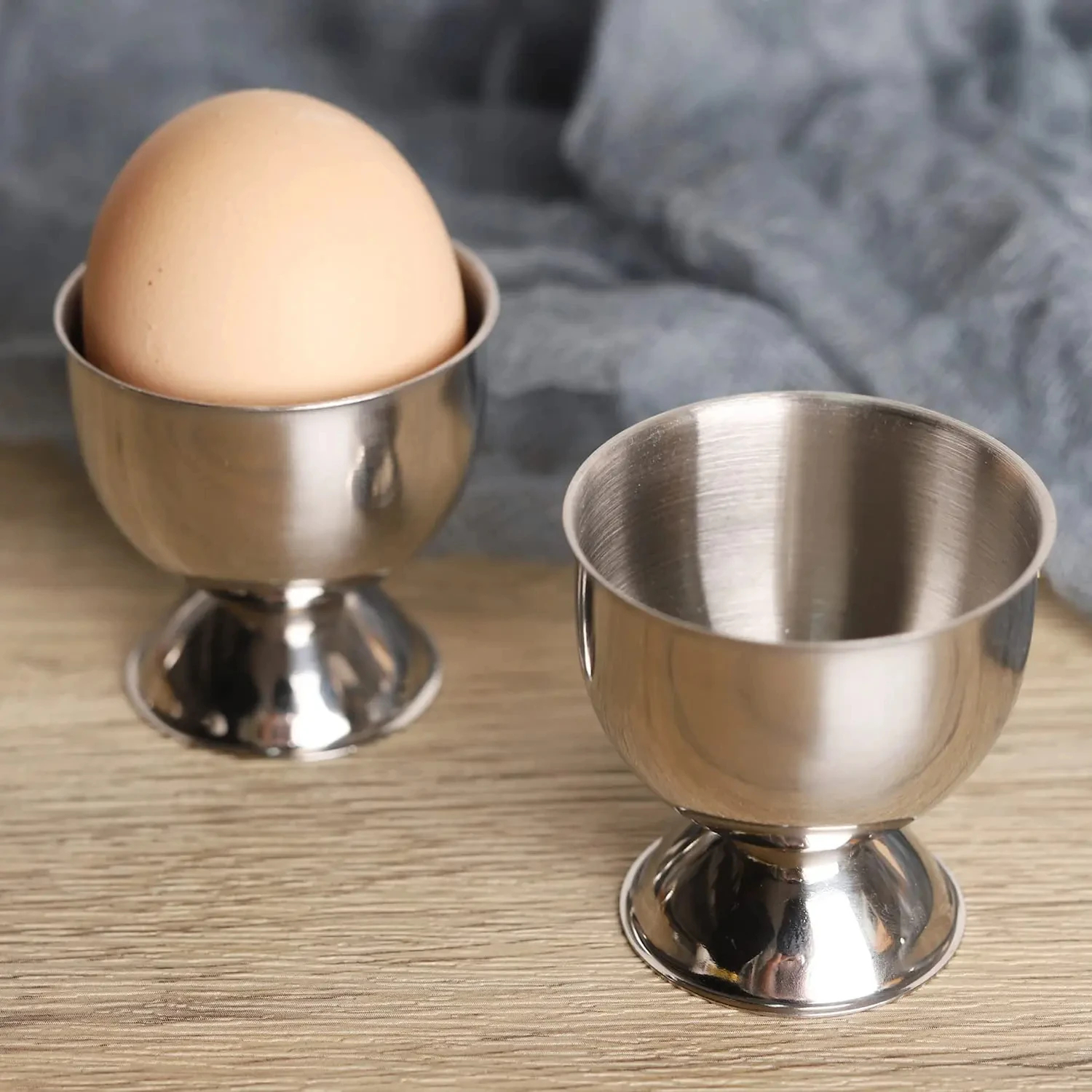 4PCS Egg Cup Stainless Steel Egg Holder Easy to Clean Creative ...
