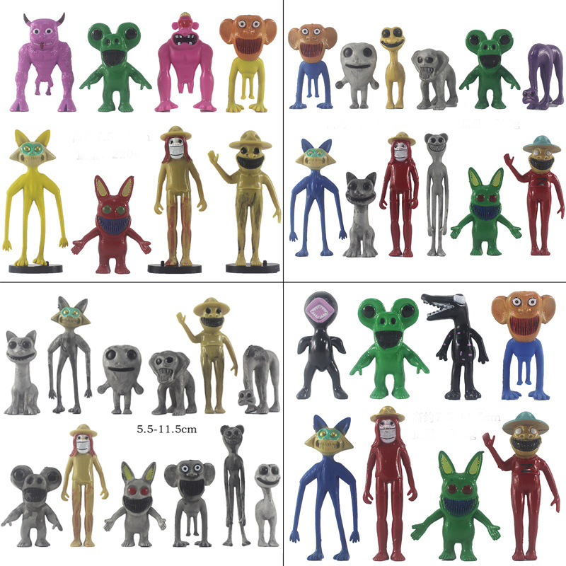 Horror Game Zoonomaly Figure Set Toys Anime Zoon Monster Zoo Guard Cat ...