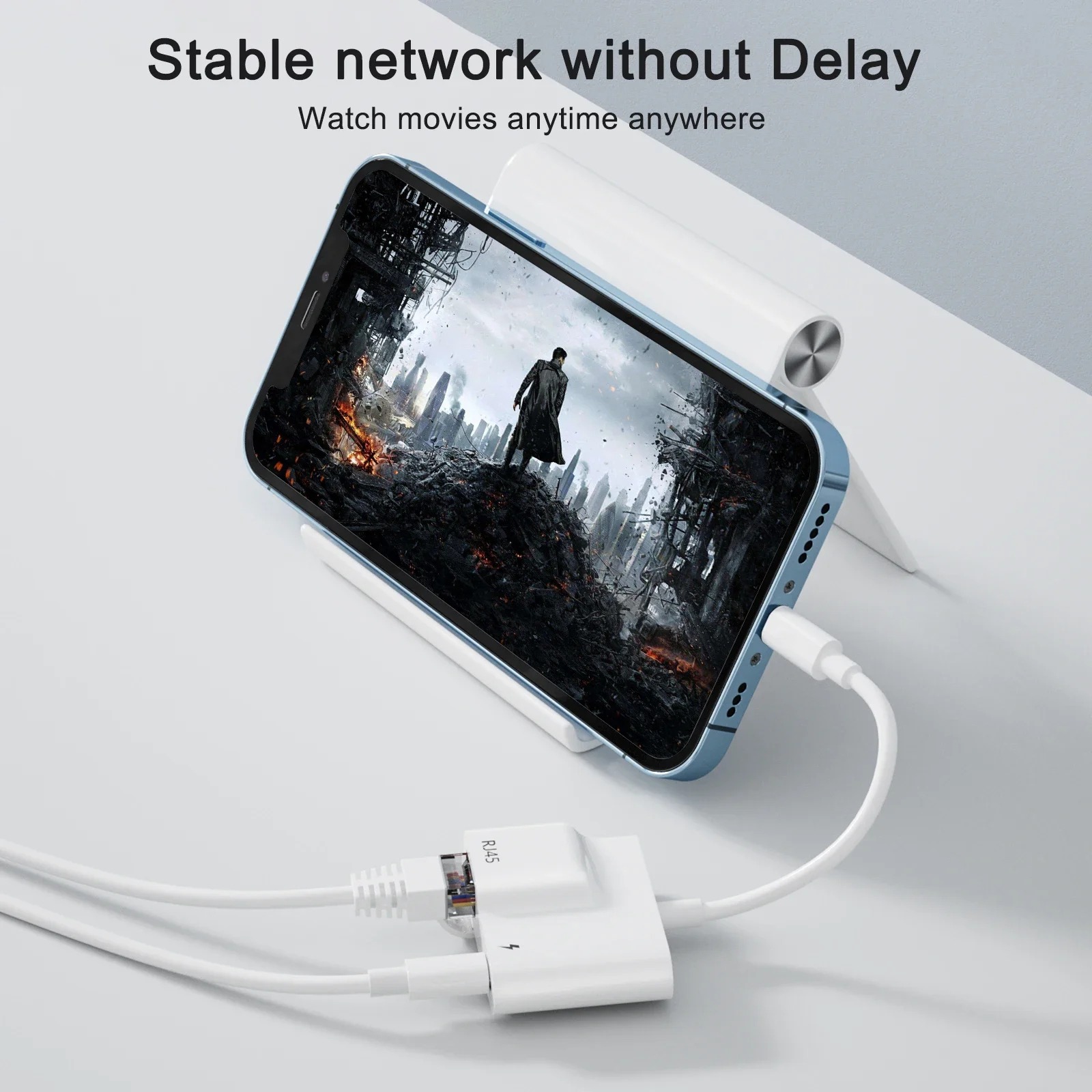 USB C to RJ45 Ethernet Adapter 100Mbps LAN Network Cable for Mobile ...