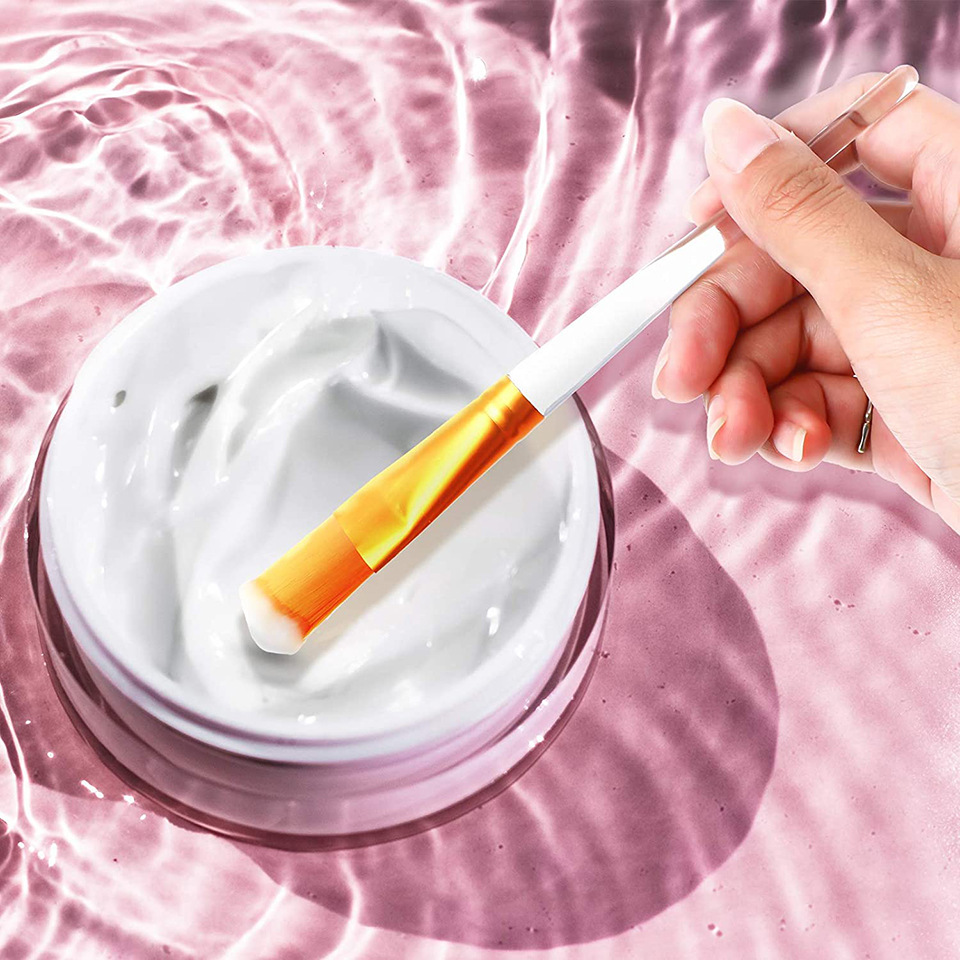 4Pcs Set Of Smear Sticks Long Rod Fan-Shaped Diy Homemade Mask Brush ...