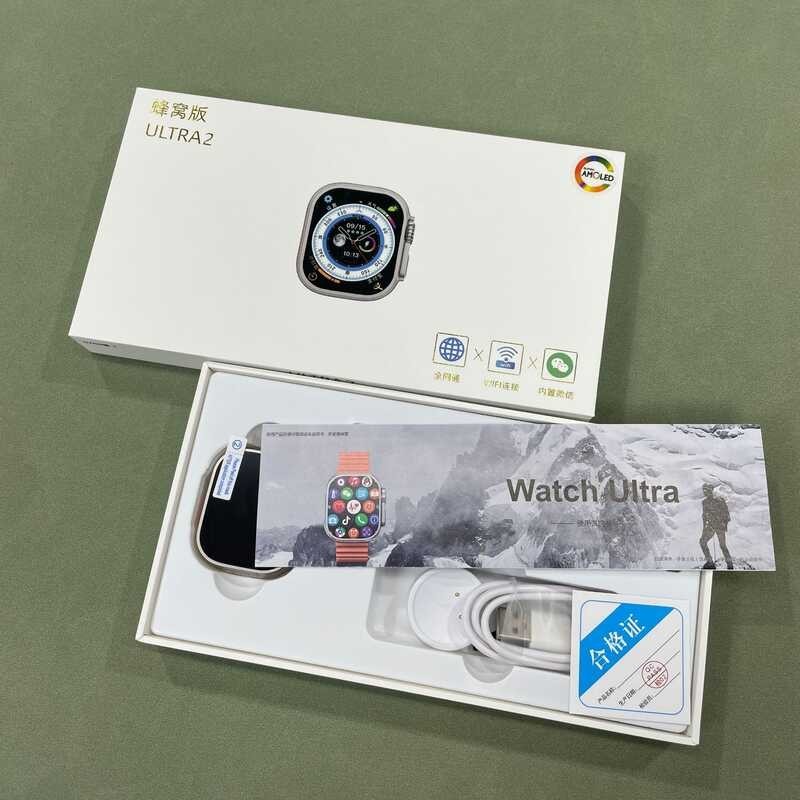 AMOLED 4G SIM DW99 ultra 2 Smartwatch rotating camera pull-down card ...