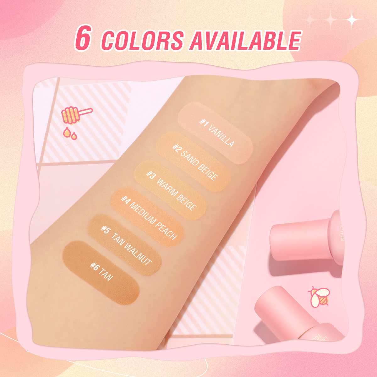 PINKFLASH 4 PCS Full Face Makeup Set（Blush + Setting Spray + Foundation ...