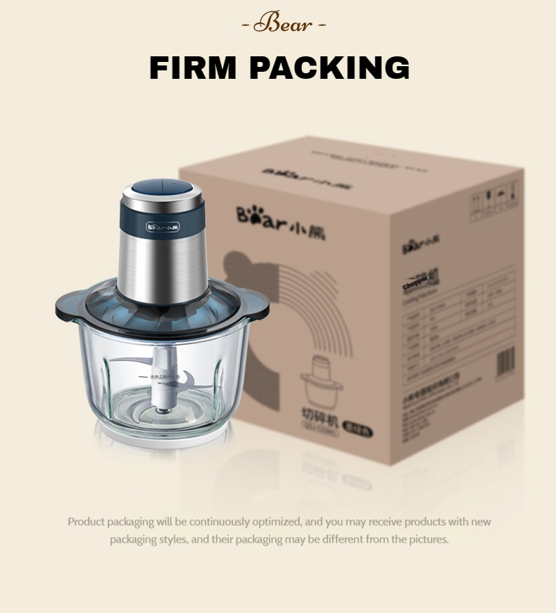 Bear Food Processor Electric Blender Heavy Duty Meat Grinder Vegetable ...