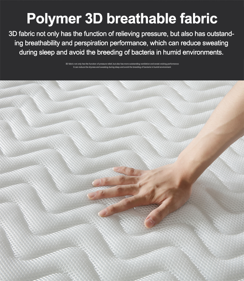 Dreame 7 Inch Hotel Mute Zero Pressure Spring Mattress Memory foam ...