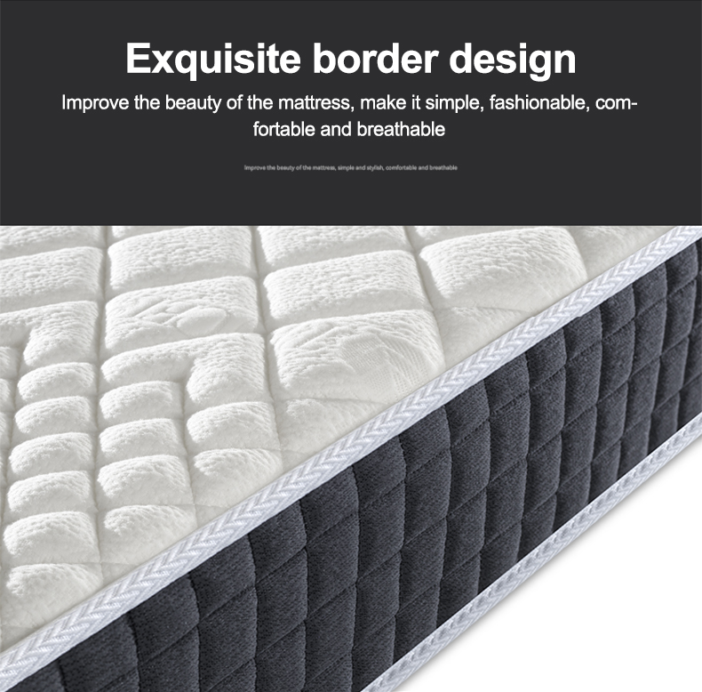 Dreame 7 Inch Hotel Mute Zero Pressure Spring Mattress Memory foam ...