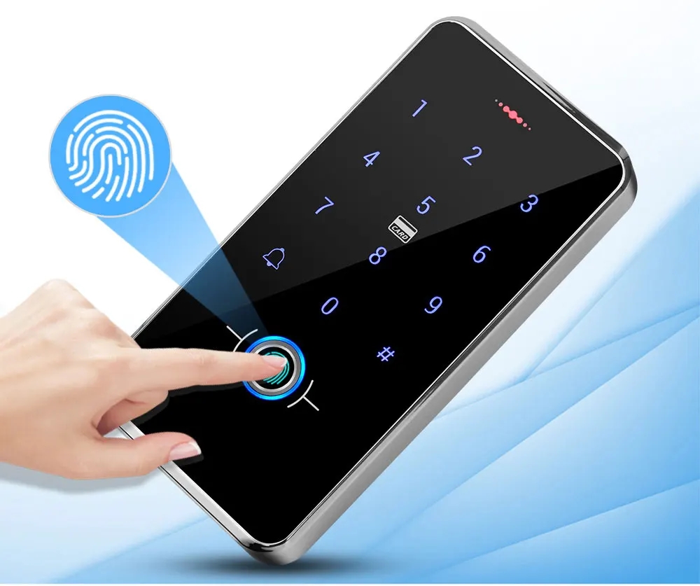 Fingerprint Door Access Control System Kit IP68 Waterproof Outdoor RFID ...