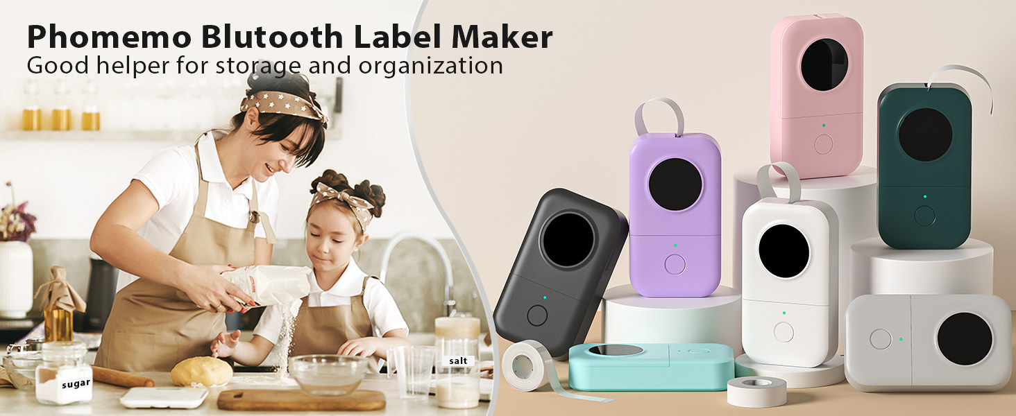Phomemo D30 Mini Bluetooth Thermal Label Printerportable Inkless 6786