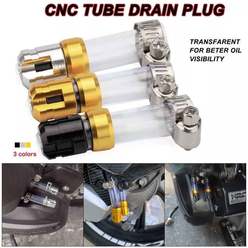 ADI TURBO Air Filter Drain Tube Alloy Head Universal Motorcycle Made in ...