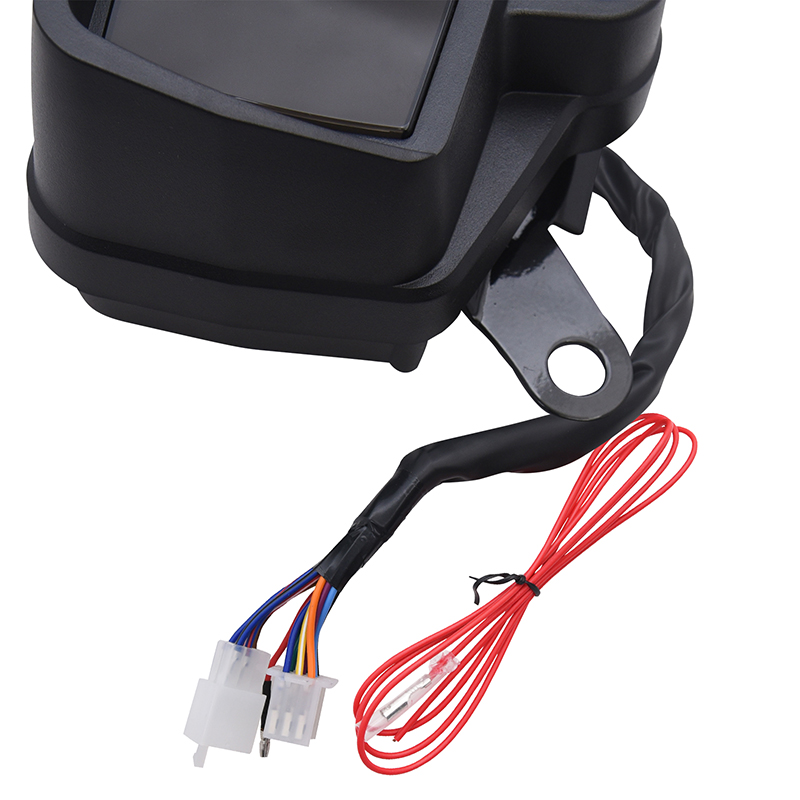 Motorcycle Speedometer Tachometer LED digital meter Assembly With USB ...
