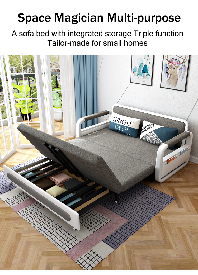 COD Dreame Sofa Bed Foldable Sofa Bed With Storage Inside For Living Room Bed Frame Single ...