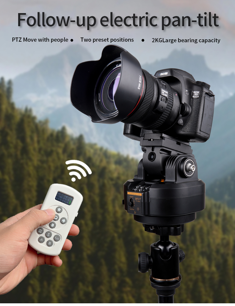 Zifon YT-2000 Camera Panoramic Electric Pan Tilt Face Tracking 2KG ...