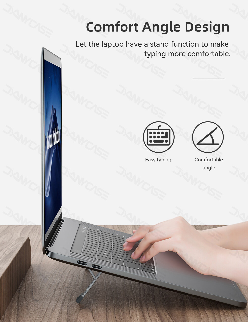 Mini Foldable Laptop Stand Portable Notebook Support Base Holder Adjustable Riser Cooling ...