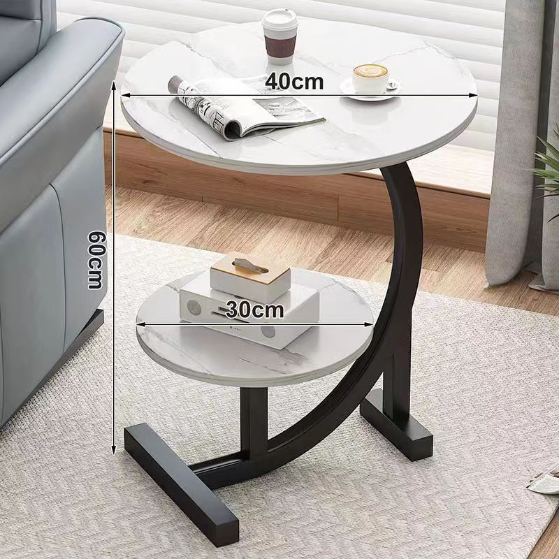 Living room side table solid wood coffee table bedside table sofa ...