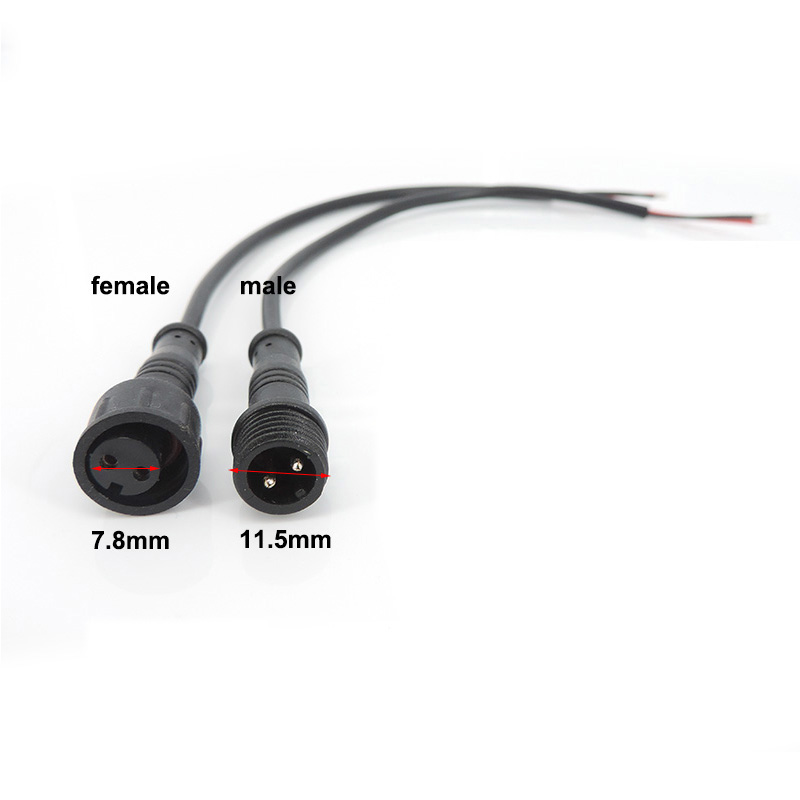 2Pin 3Pin 4Pin IP65 DC Connector Cable Waterproof wire Plug for LED ...