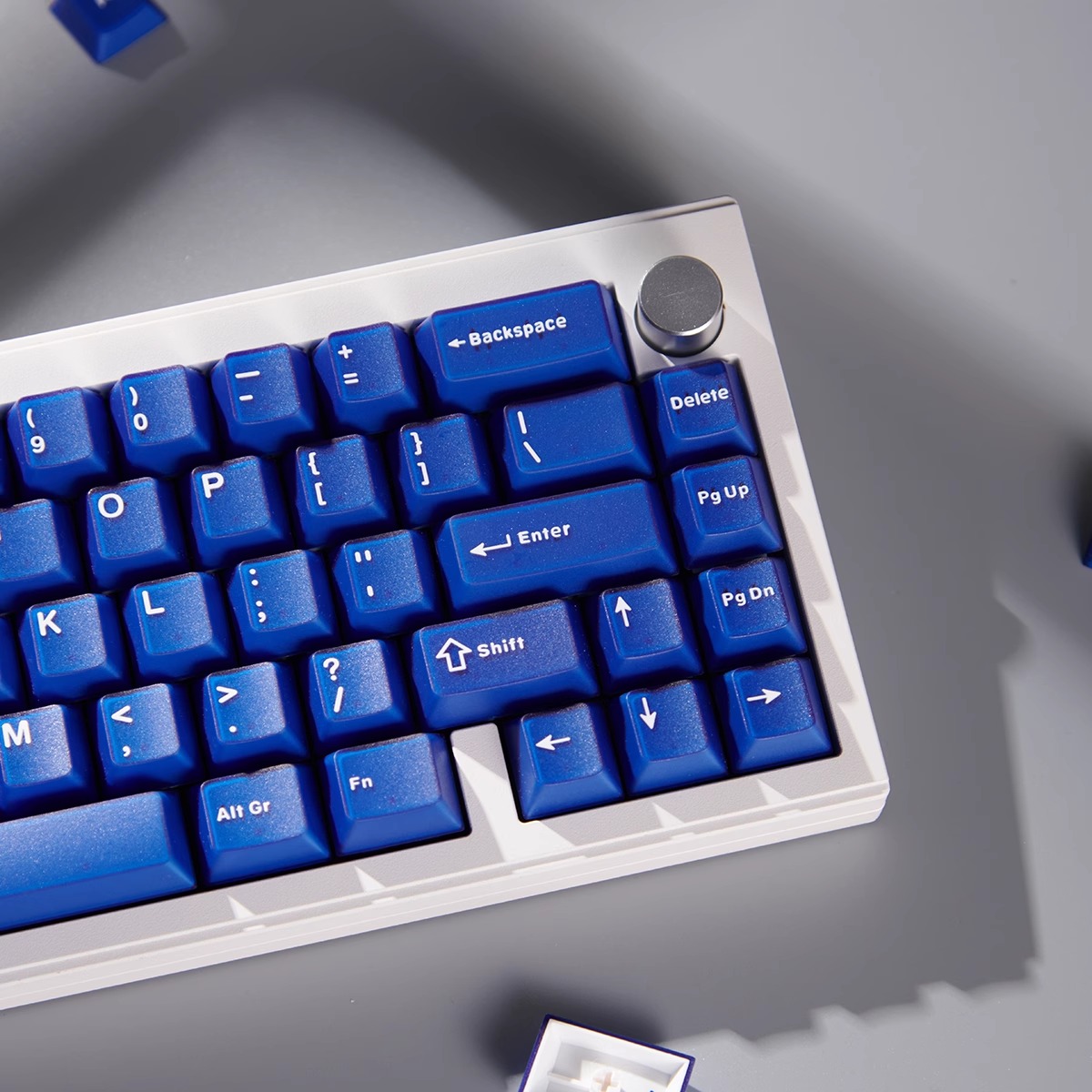 121 Keys/set Aifei Neon Light Klein Blue Pyga Keycaps ABS Double Shot ...