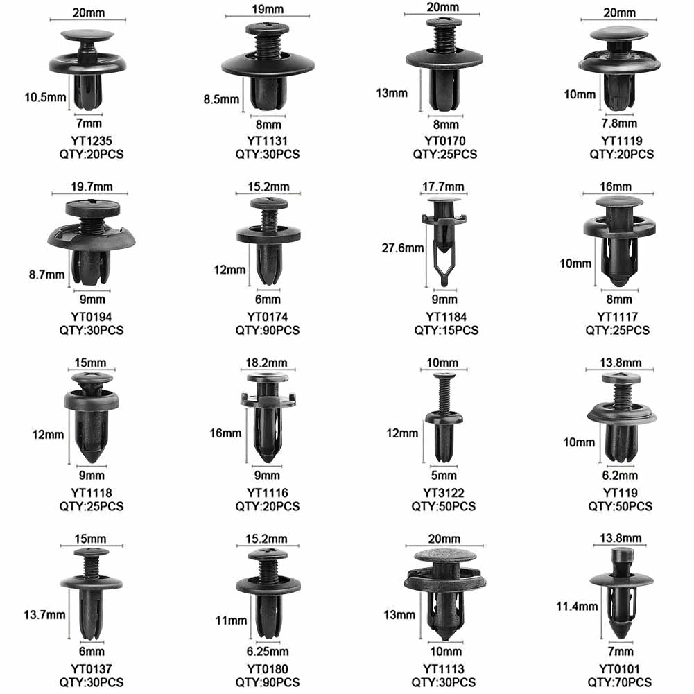 620pcs Universal Car Clip Auto Fastener Clip Bumper Clip Car Retainer ...