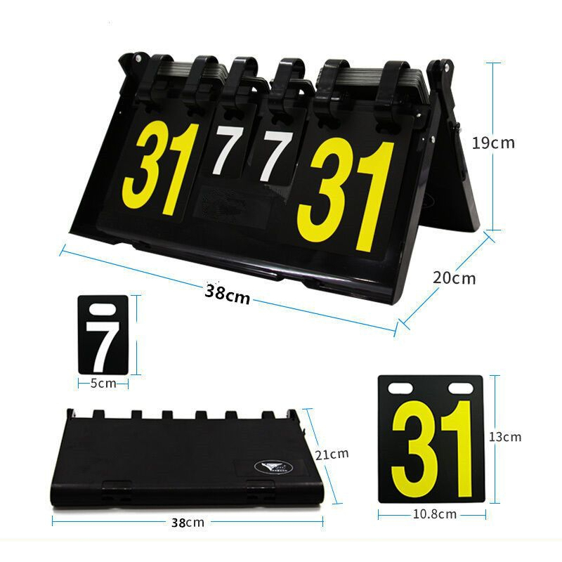 4 Digit PVC Score Keeper Portable Competition Scoreboard For Badminton ...