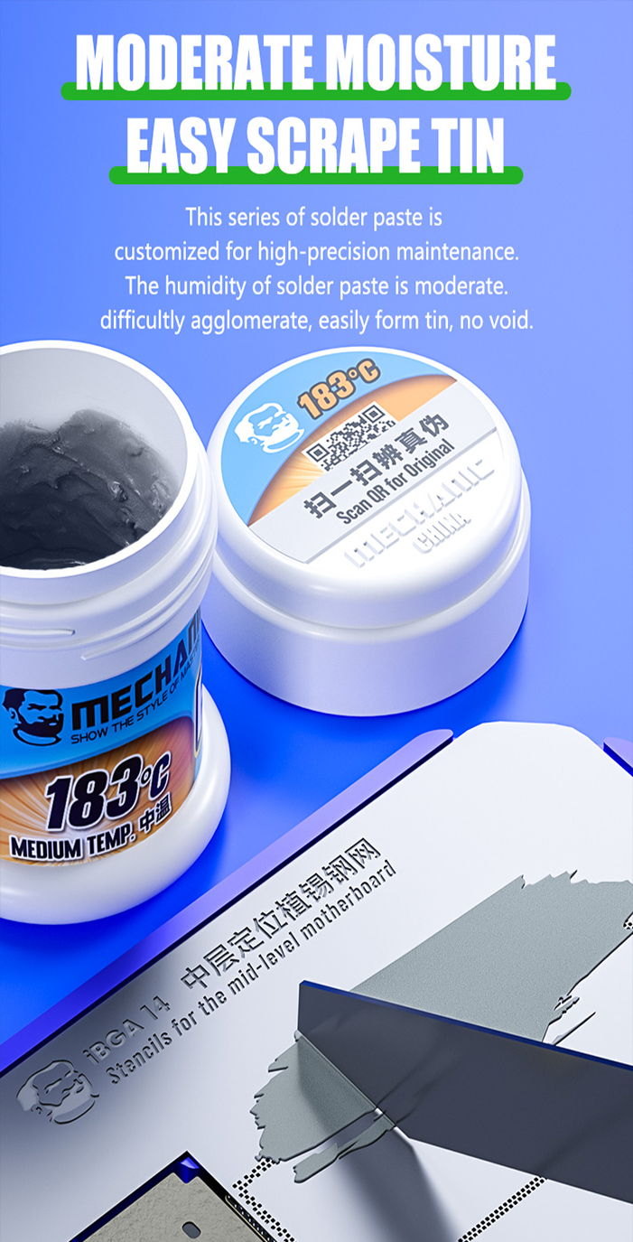 MECHANIC XG-50 Solder Paste 42g SN63 Pb37 Solder Soldering Flux For SMD ...