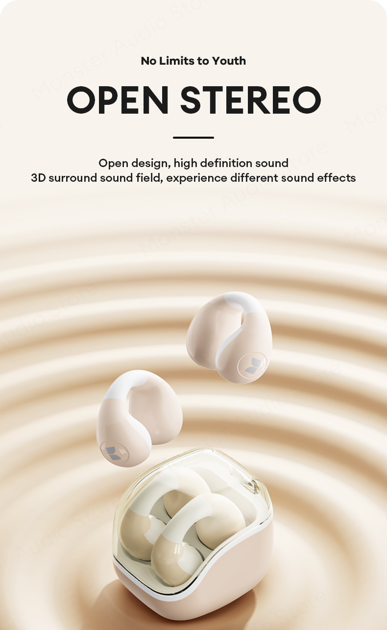 Monster XKT29 Wireless Bluetooth Earphone HD Voice Low Latency Long ...