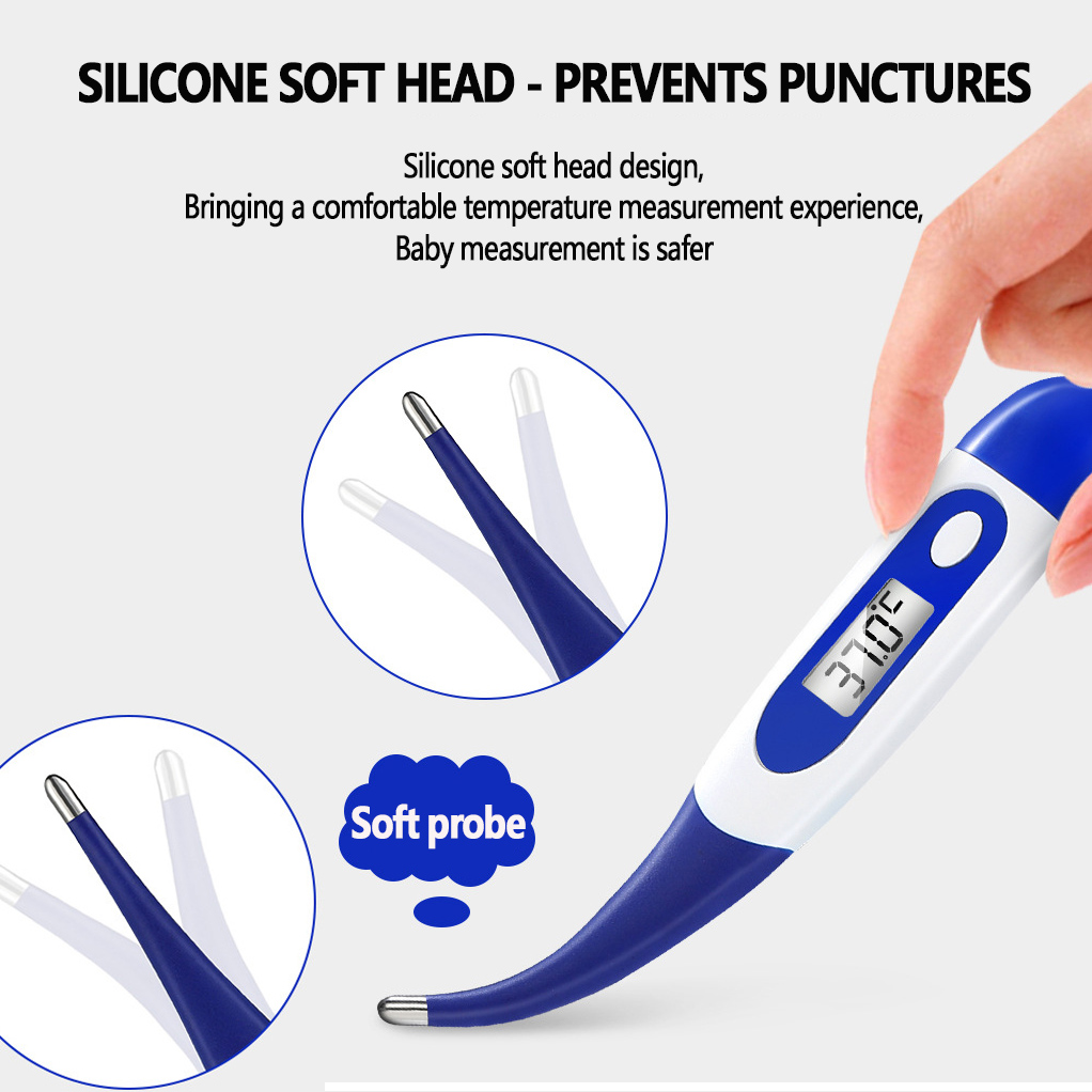 OUMRO Soft Head Digital Thermometer for Baby and Adults Original More ...