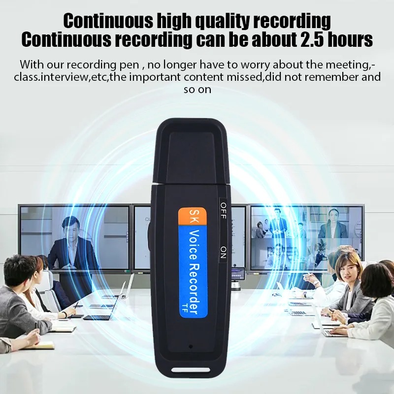 Mini U Shape Voice Recorder Digital Dictaphone Audio Recorder USB 2.0 ...