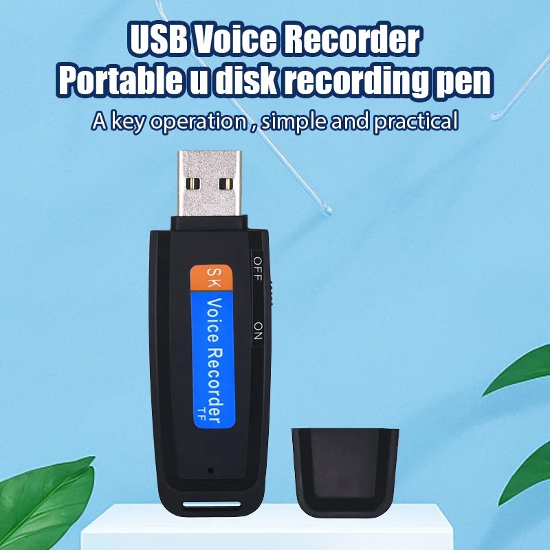 Mini U Shape Voice Recorder Digital Dictaphone Audio Recorder USB 2.0 ...