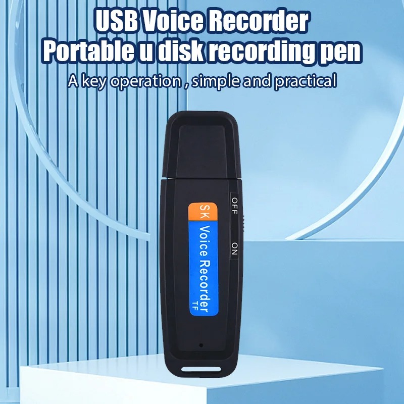 Mini U Shape Voice Recorder Digital Dictaphone Audio Recorder USB 2.0 ...