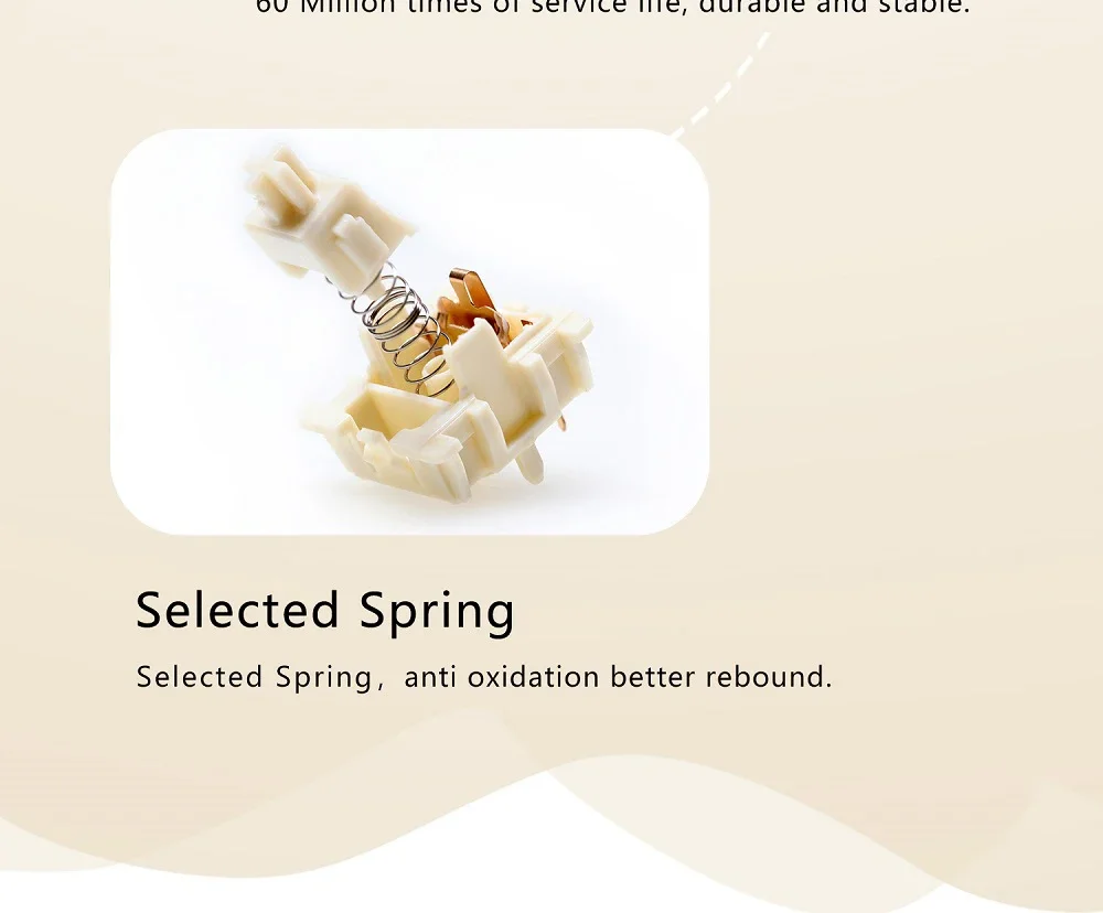 MMD Cream Switch V4 Linear Switch RGB SMD 5pin 42g for Gaming ...
