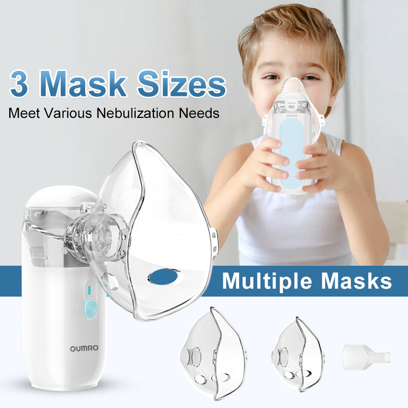 OUMRO Rechargeable Nebulizer For Asthma New Upgradation Nebulizer ...