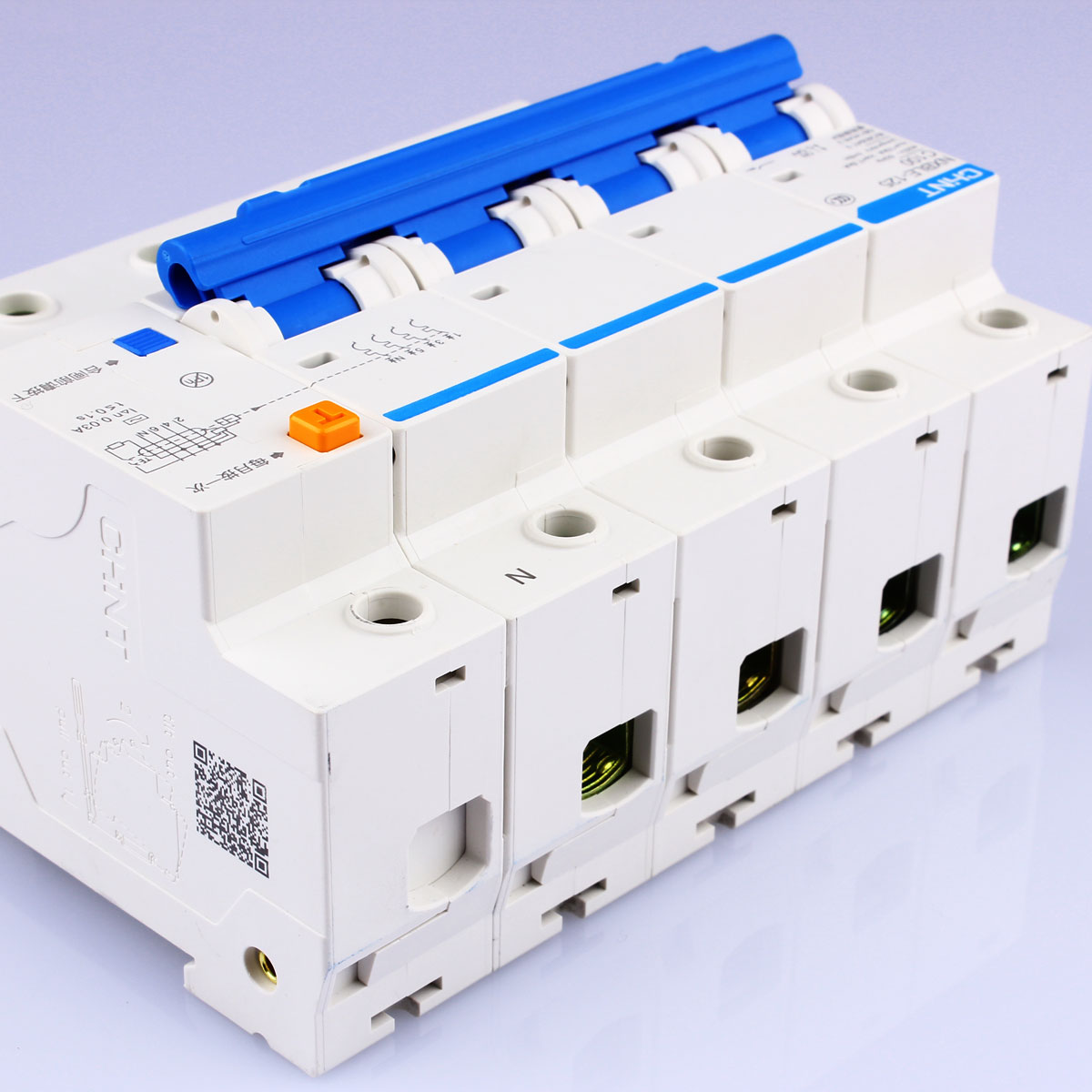 CHNT CHINT NXBLE-125 1P+N 2P 3P 3P+N 4P 63A 80A 100A 125A RCBO C-type D-type Residual Current ...
