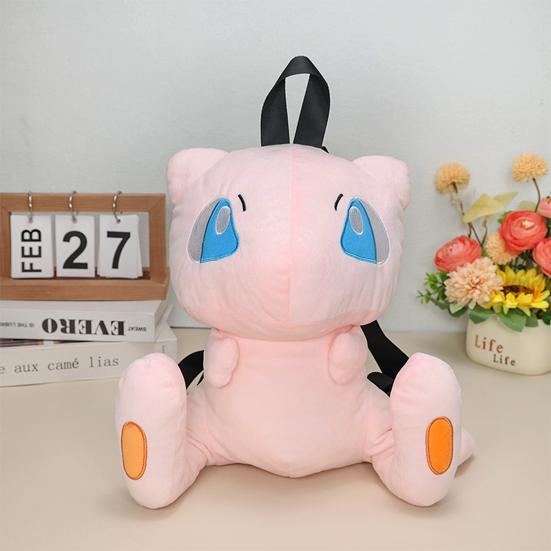 33cm Anime Pokemon Plush Toy Mew Backpack Pocket Monster School Bag ...