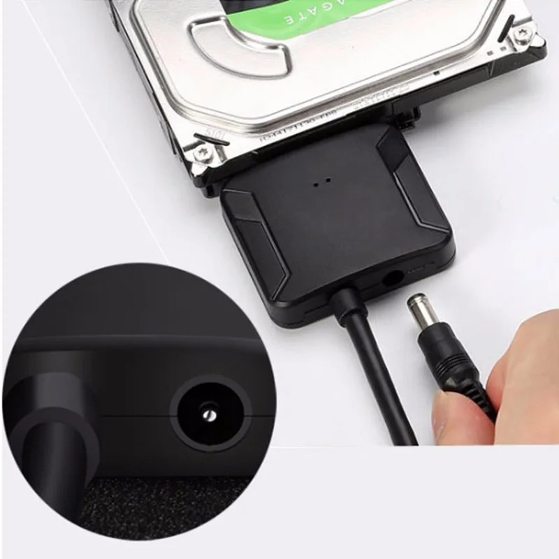 USB 3.0 To Sata Converter Cable With 12V 3A DC Power Hard Driver ...
