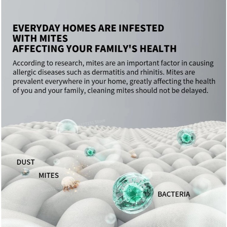 Xiaomi Dust Mite Vacuum 2 Mite Remover Vacuum Cleaner 4 Filters UV-C ...