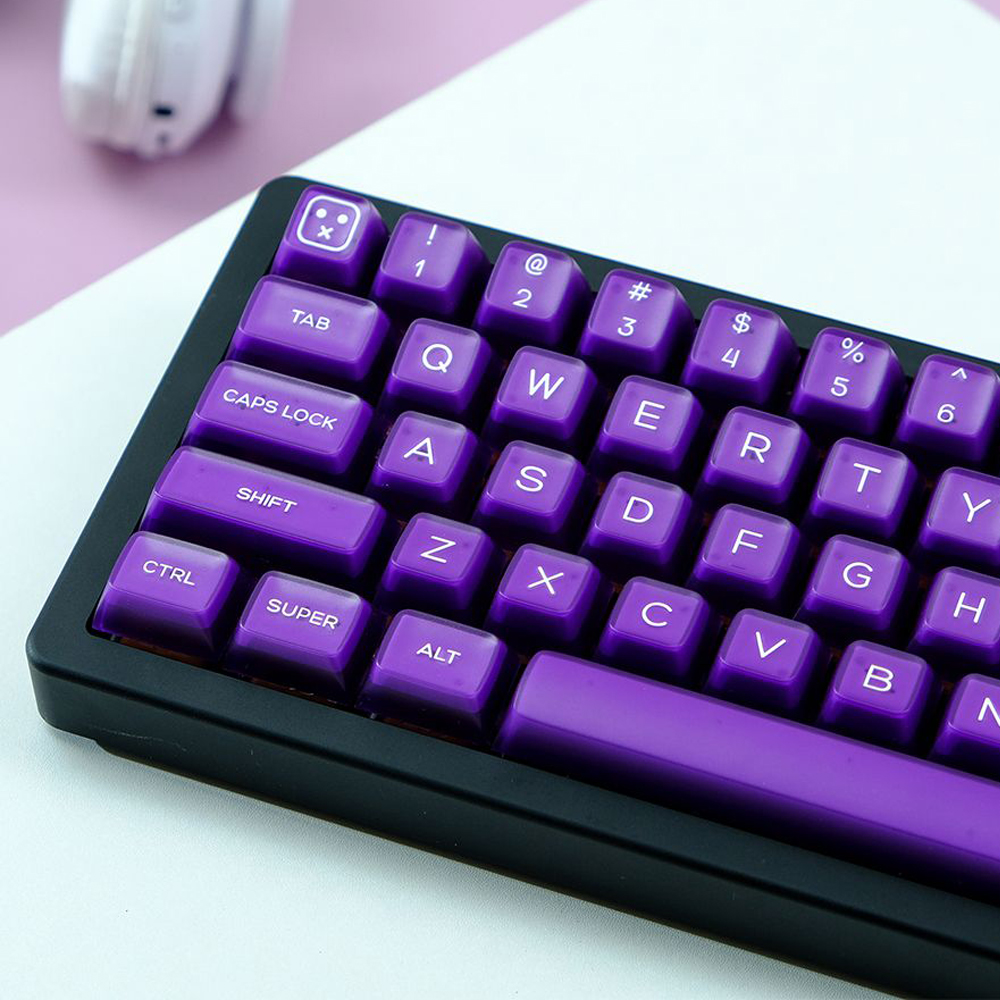 Translucent Pink Jade Double Shot Keycaps 142keys/set PBT SA Profile ...