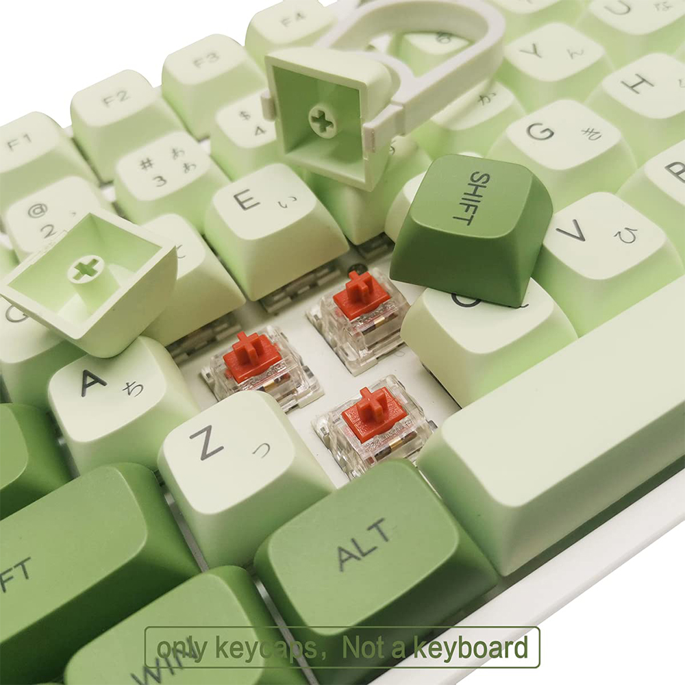 MOA Profile Matcha Keycaps 143keys/set PBT Custom Keycaps for Gateron ...