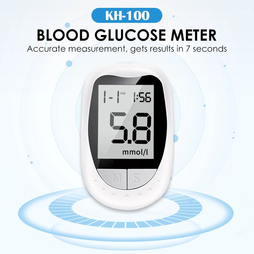 【24Hours Ship】Glucometer Set Blood Glucose Monitoring Kit with 50PCS ...