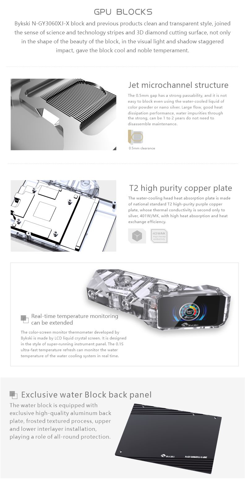 Bykski full coverage GPU Water Cooling Block Use for Palit RTX 3060 ...