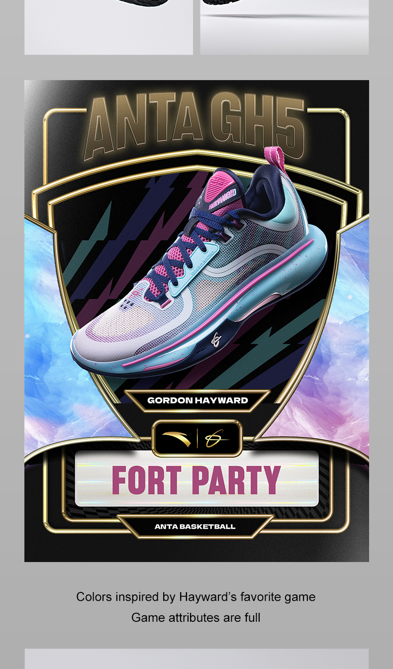 ANTA x GH5 Men Basketball Shoes Wear-resistant Non-slip Support Rebound ...